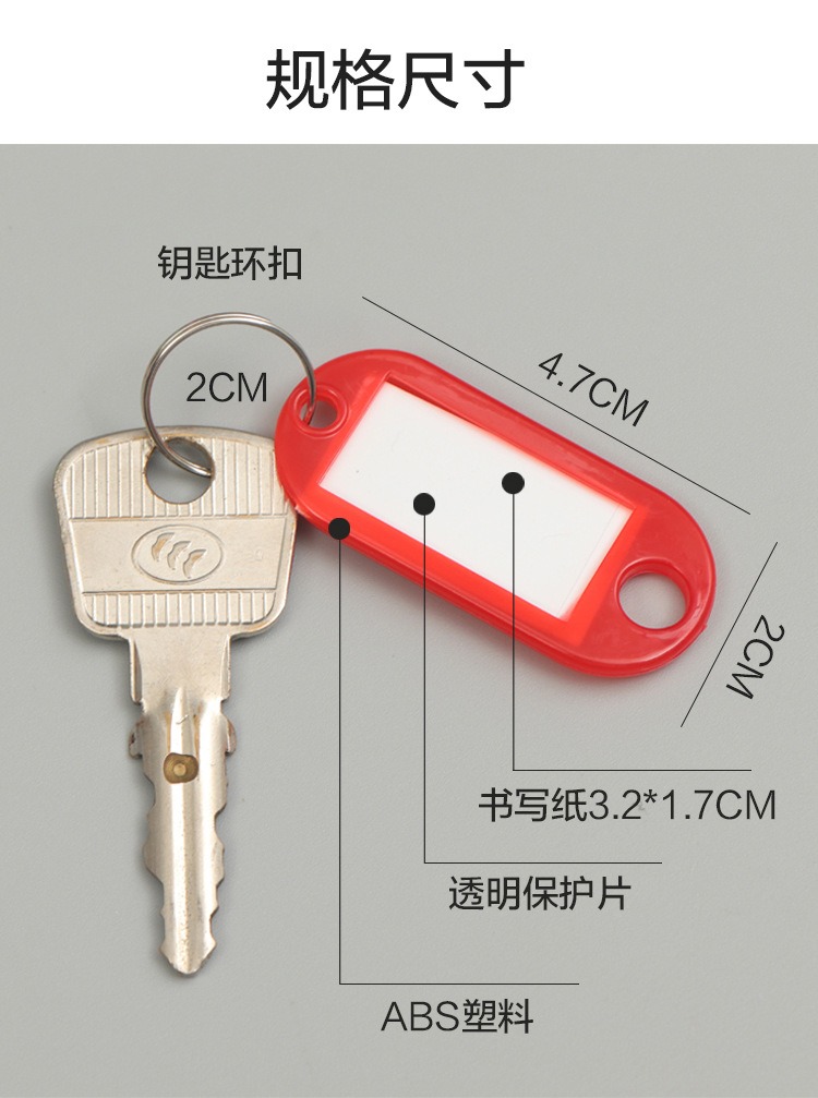 Kids Colour Plastic Keychain Label Name Tag Key Tag With Ring ID Name ...