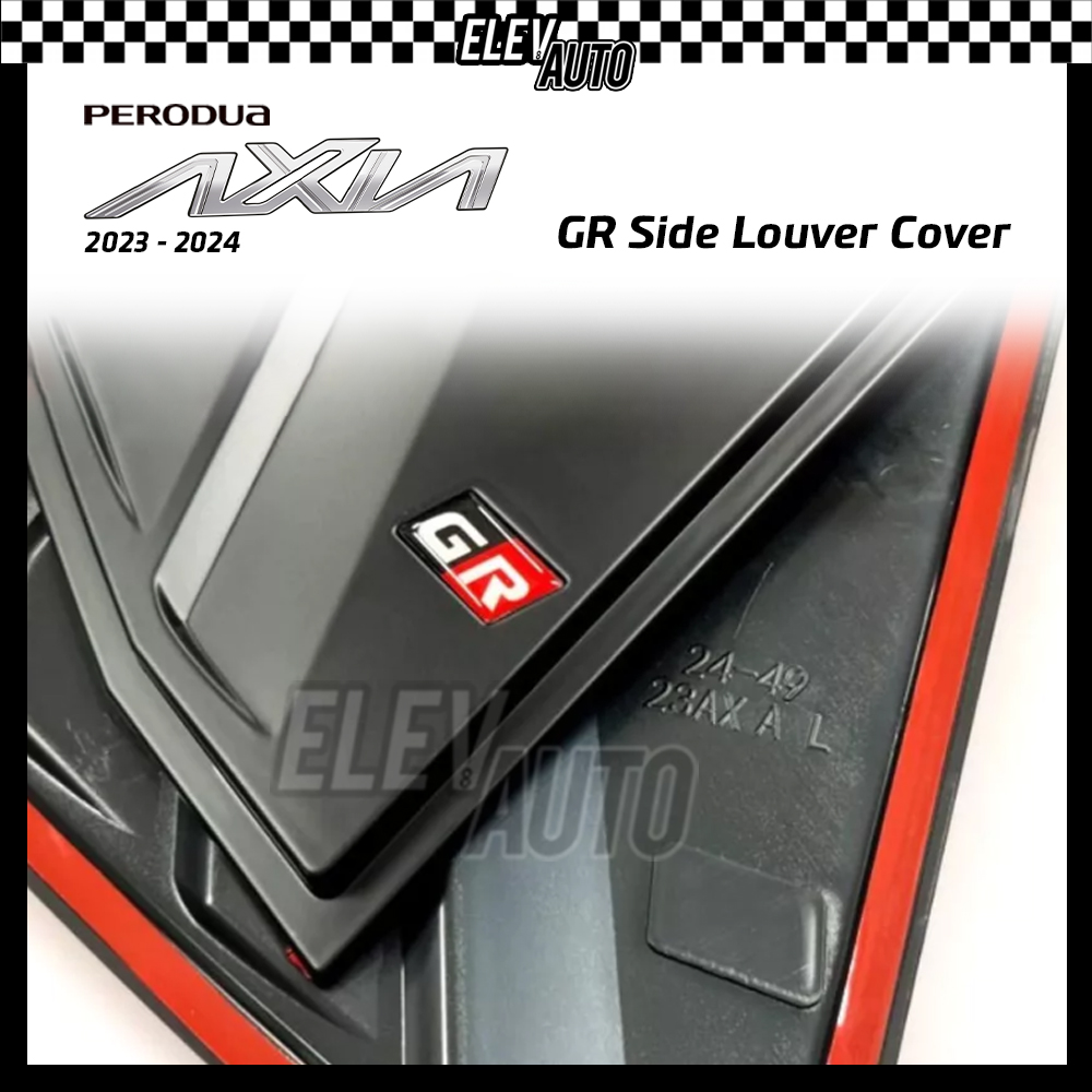 Perodua Axia 2023 - 2024 GR Side Louver Cover Triangle Window Trim ...