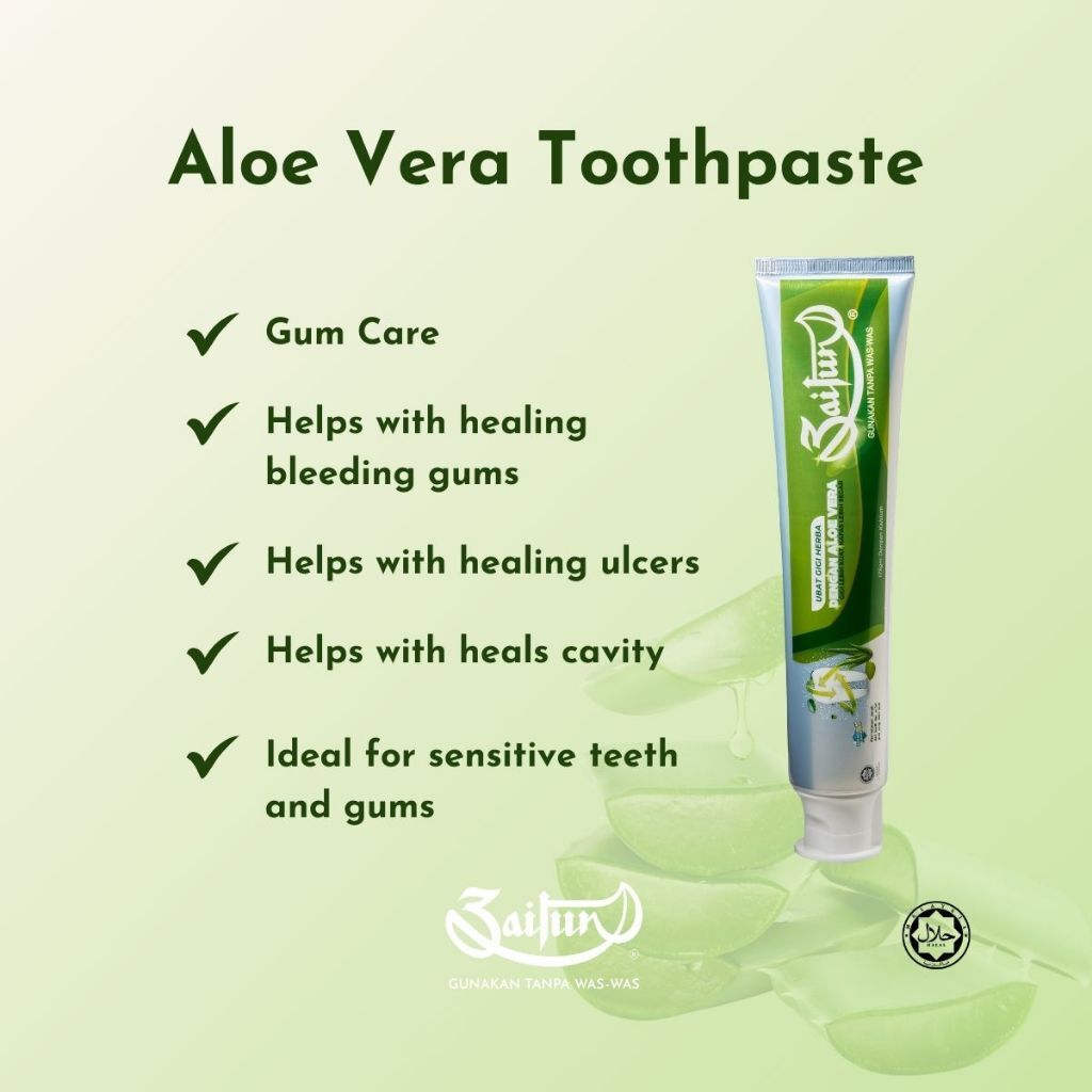 Zaitun Toothpaste (Aloe Vera) 175g | Shopee Malaysia