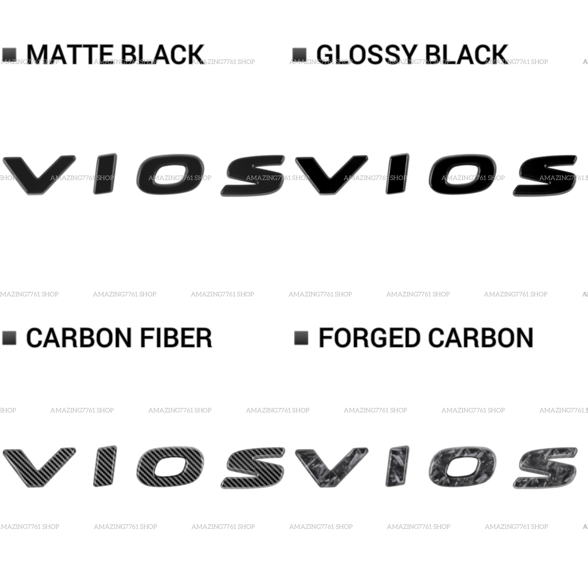 AMAZING TOYOTA NEW VIOS 2023-2024 CAR REAR VIOS LOGO EMBLEM FRAME COVER ...