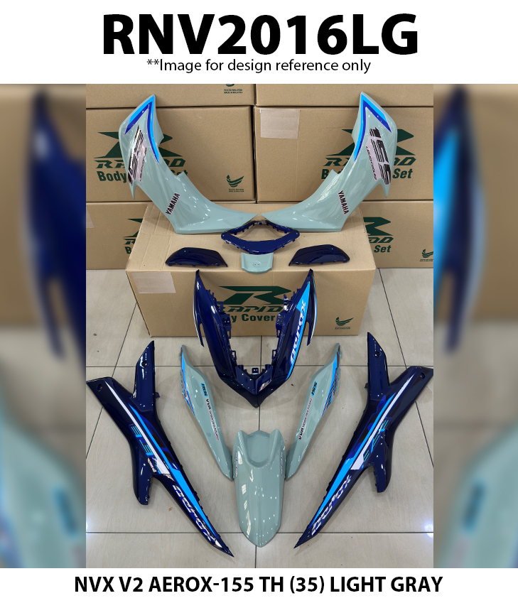 RAPIDO Cover Set YAMAHA Nvx V2 Aerox-155 TH (35) Red Nardo Grey ...
