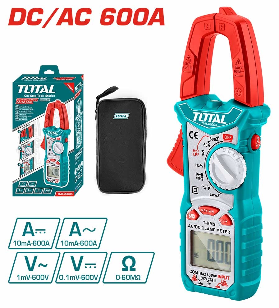 Total Electrical Test Kit Combo Set TMT43028 + Digital AC Clamp Meter ...