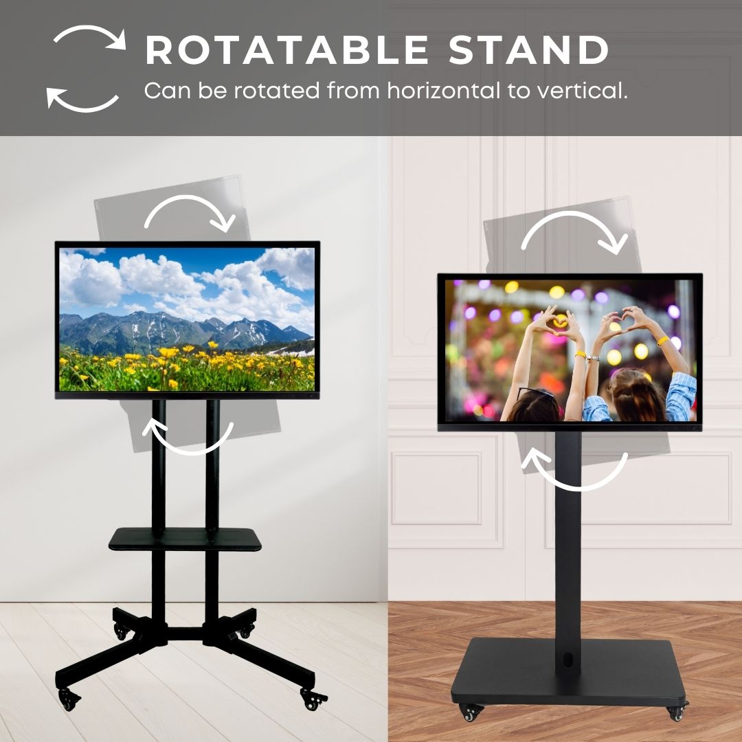 GS TV Stand Monitor Stand Rotatable Vertical 32-70 inch VESA for Live ...