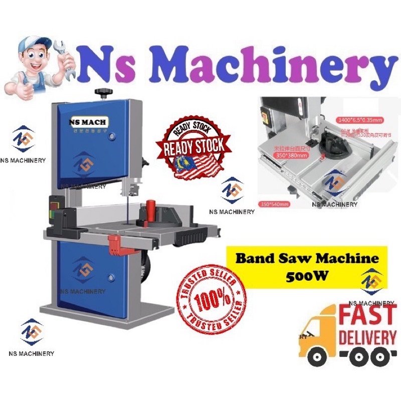 Xinnada Professional Band Saw Machine 500W / Woodworking Band-Sawing ...
