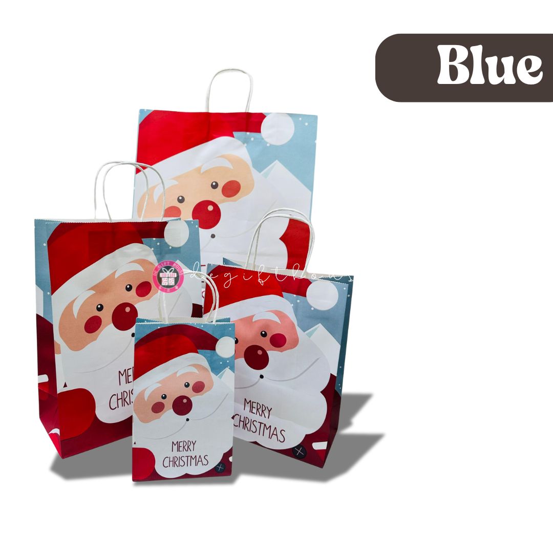 1pcs Xmas Day Merry Christmas Paper Bag Beg Hadiah Krismas Beg Kertas ...