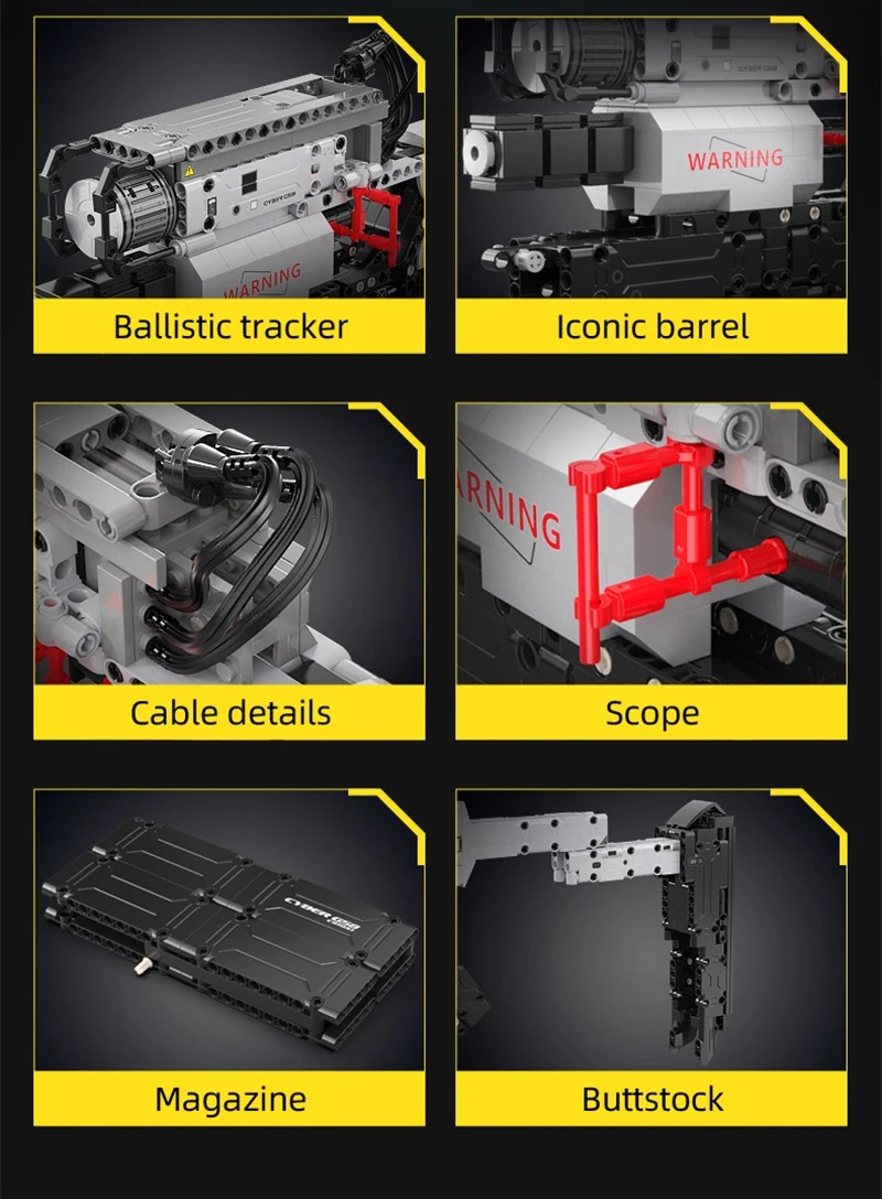 CaDA C81051 Cyberpunk 2077: G58 Submachine Building Block | 800 PCS ...