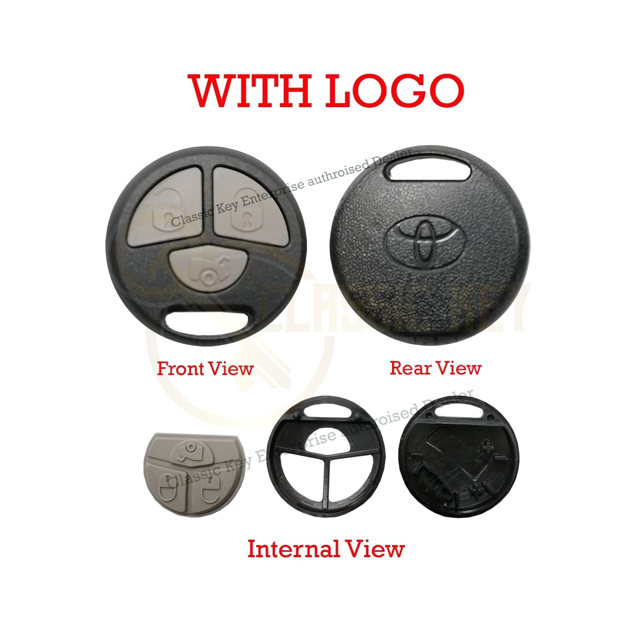 Toyota Remote Cover Casing Shell/Siliocone Replacement Vios | Shopee ...