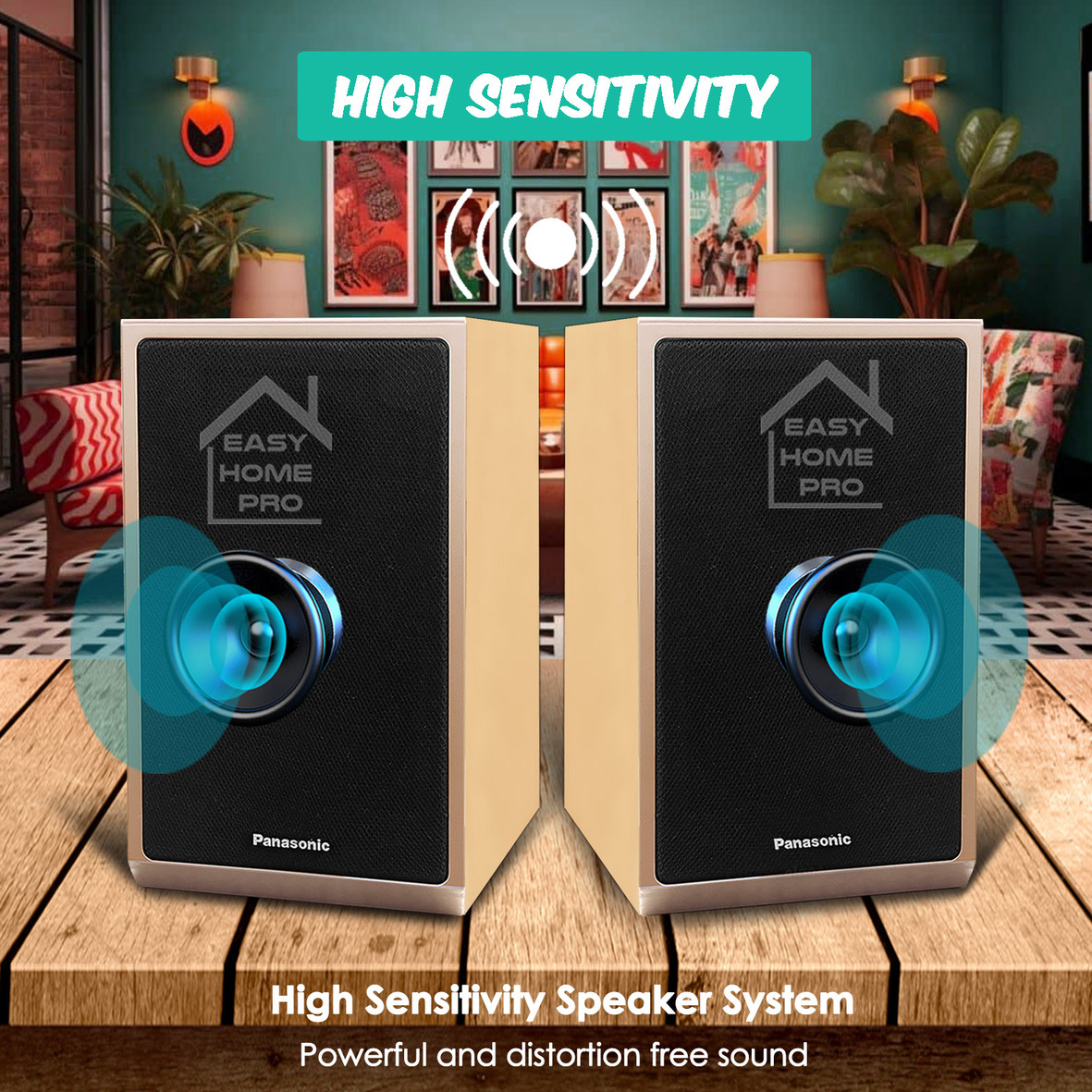 PANASONIC SP-PM770 4" Passive Speakers Bookshelf Speakers Pair | Home ...