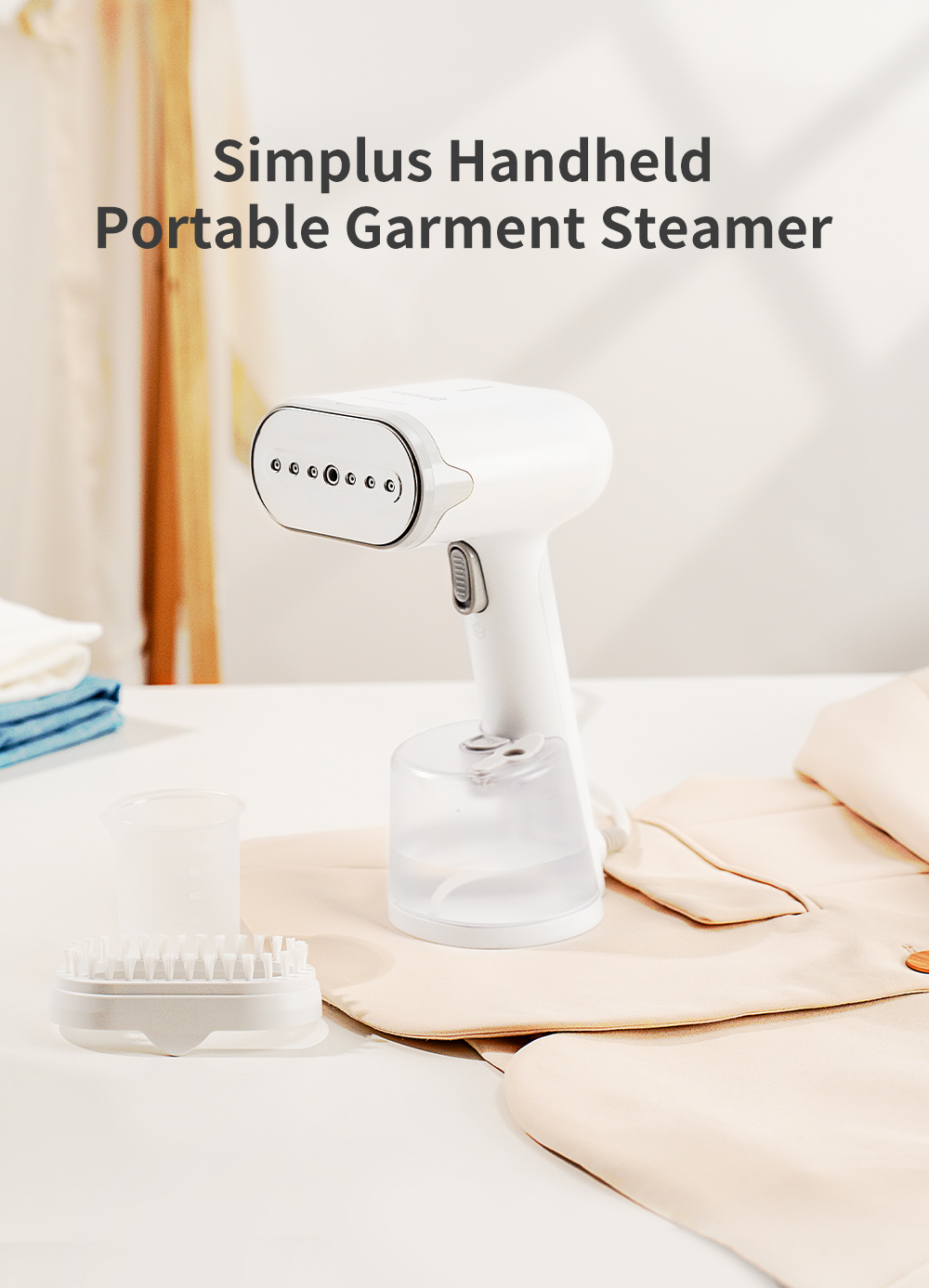 Simplus Handheld Garment Steamer丨1200W丨23g/min Steam丨280ml Water Tank丨 ...
