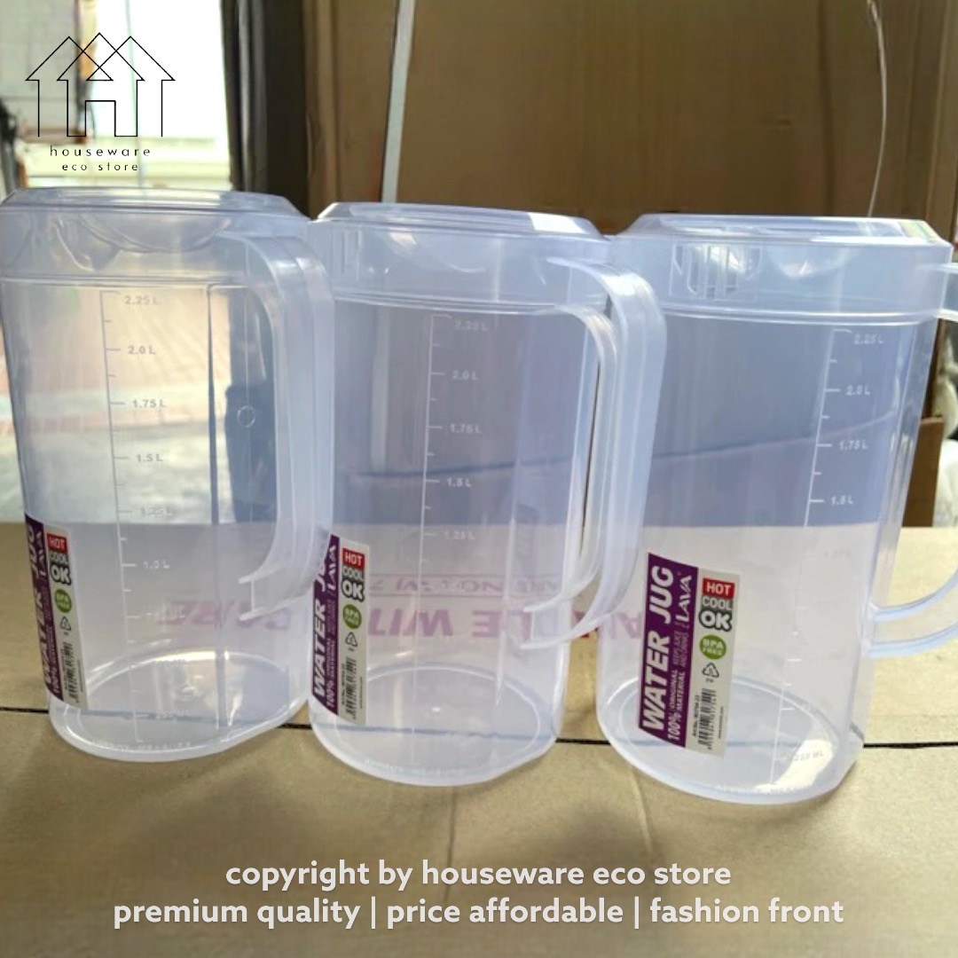 LAVA HIGH QUALITY PLASTIC JUG BPA FREE 2.5LTR Water JUG AIR STACKABLE ...