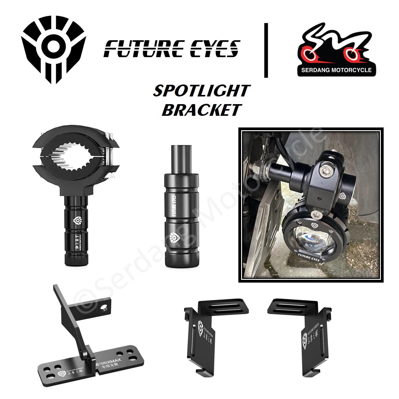 FUTURE EYES Spotlight Bracket Mount Accessories Mounting Spot Light ...