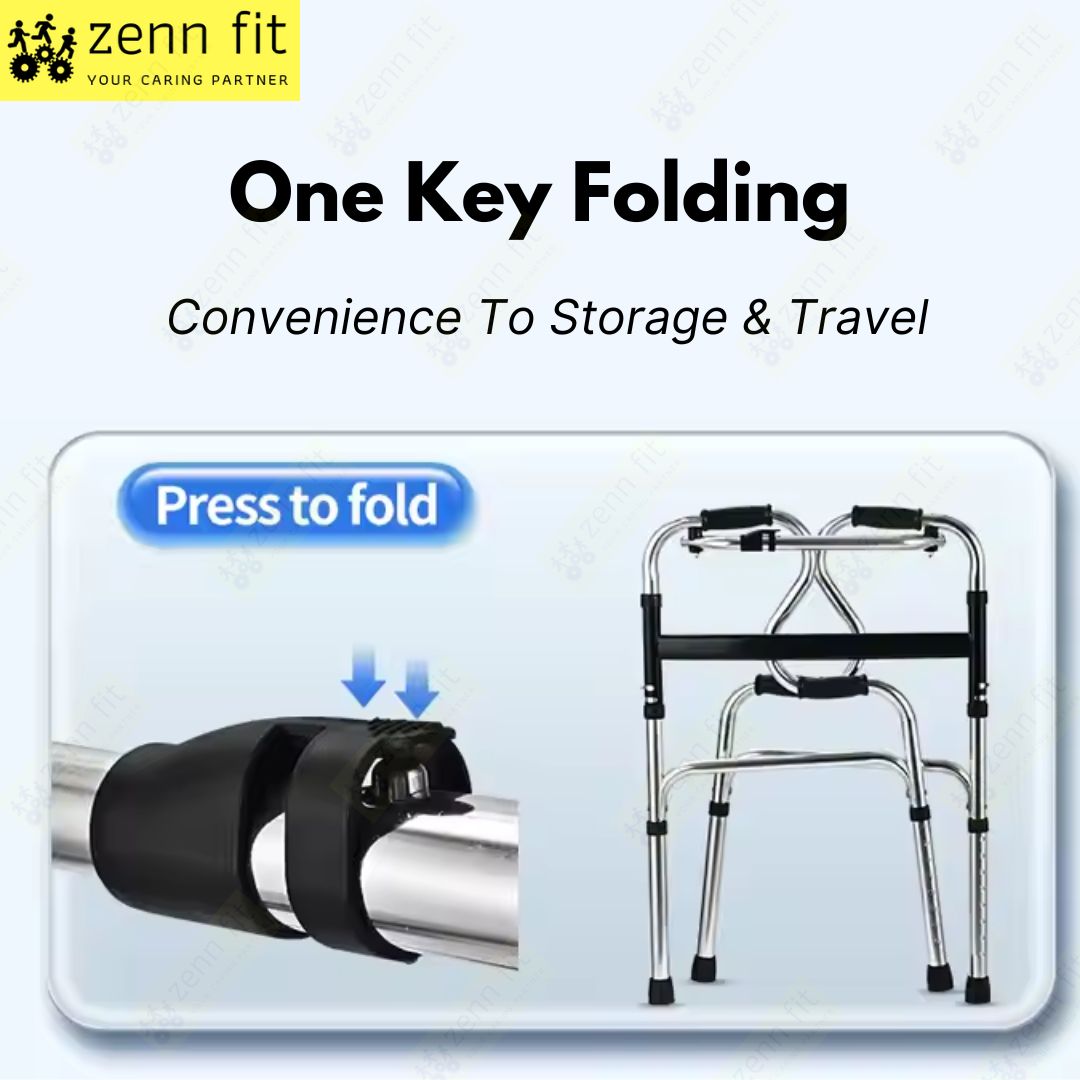 High Strength Multi-Functional Stainless Steel Foldable Walker With ...