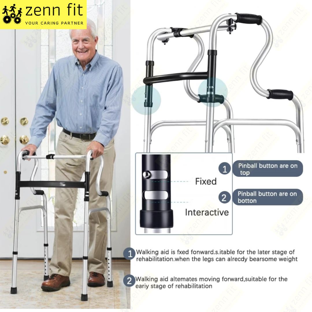 High Strength Multi-Functional Stainless Steel Foldable Walker With ...