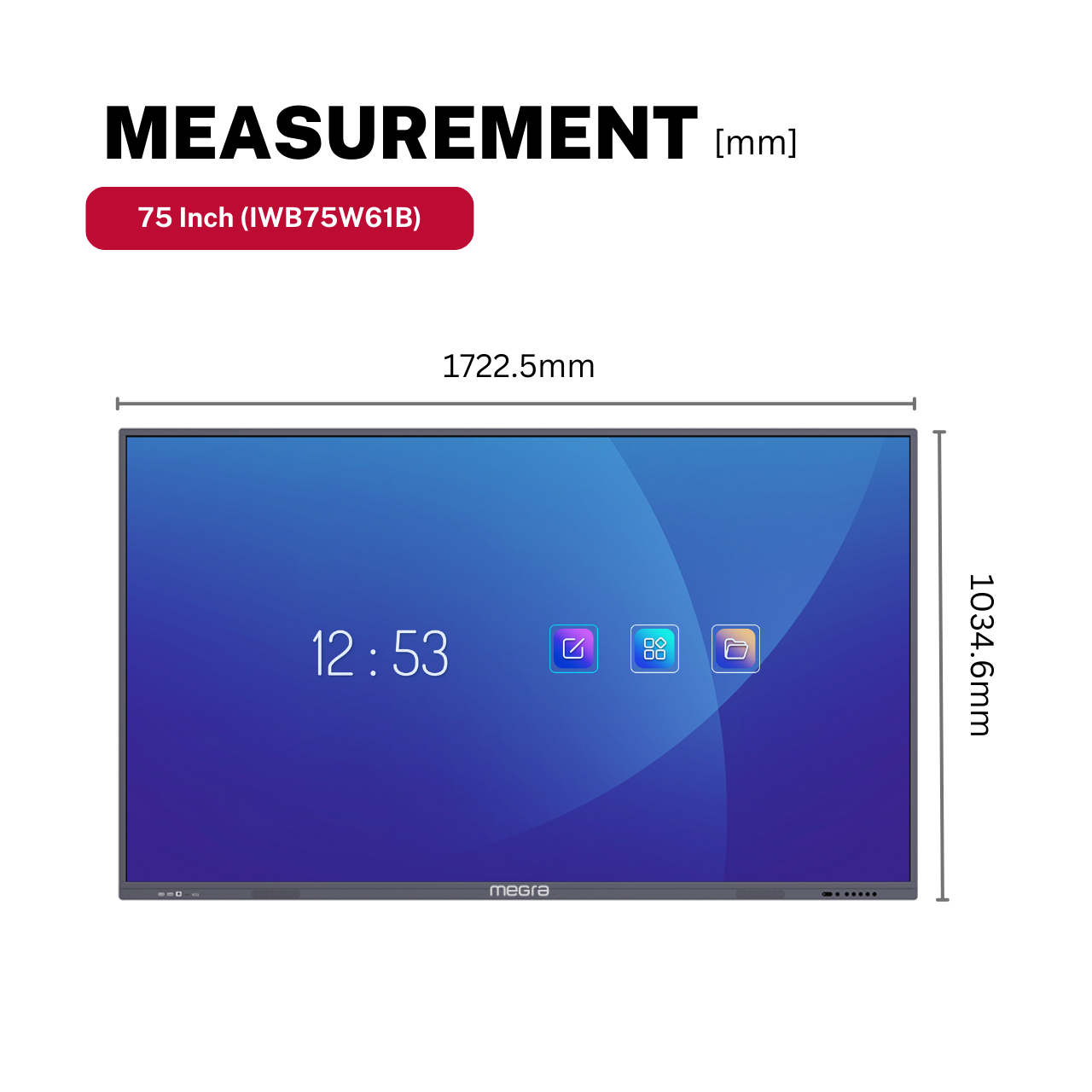 MEGRA Interactive Smartboard Office Touchscreen Monitor Smart Whiteboard / Sharp Interactive ...