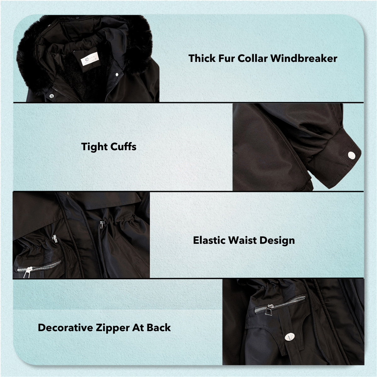 Hitchie -10Deg Women Top Winter Down Cold Hoodie Jacket Woman Fleece ...