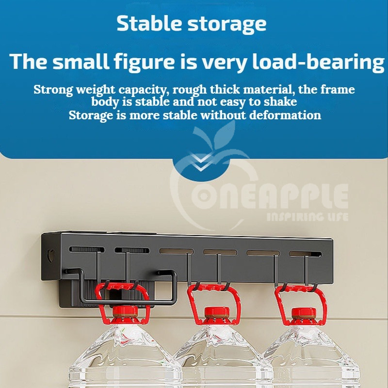 Multi-Functional Knife Rack Drill Kitchen Tools Holder Rak Pisau ...