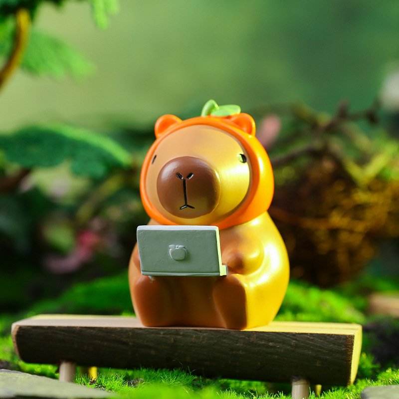 BLIND BOX TOYS CUTE EMOTIONAL CAPYBARA BLIND BOXES FIGURINE HOME TV ...