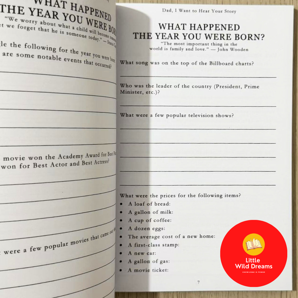 Dad, I Want to Hear Your Story: A Father's Guided Journal To Share His ...