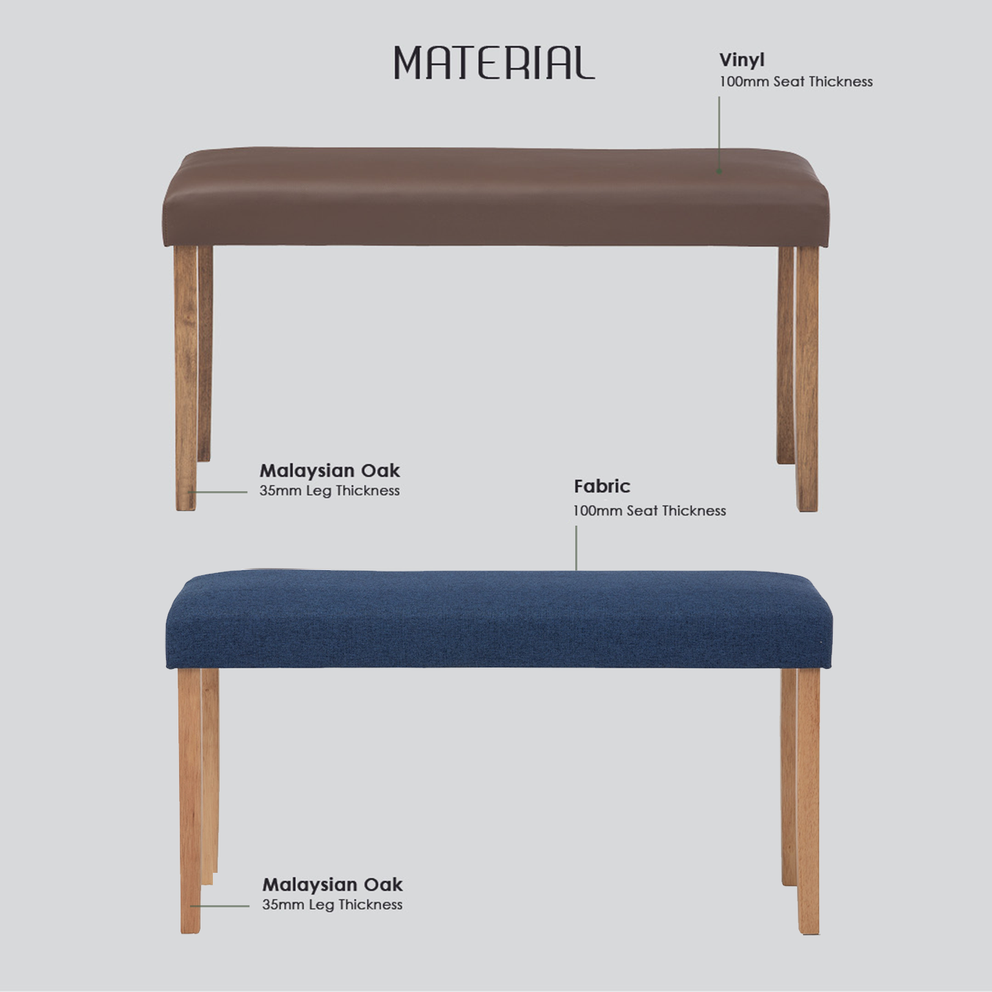 HOMATRIX bench cushion wooden chair shoe bench bedroom dining bench ...