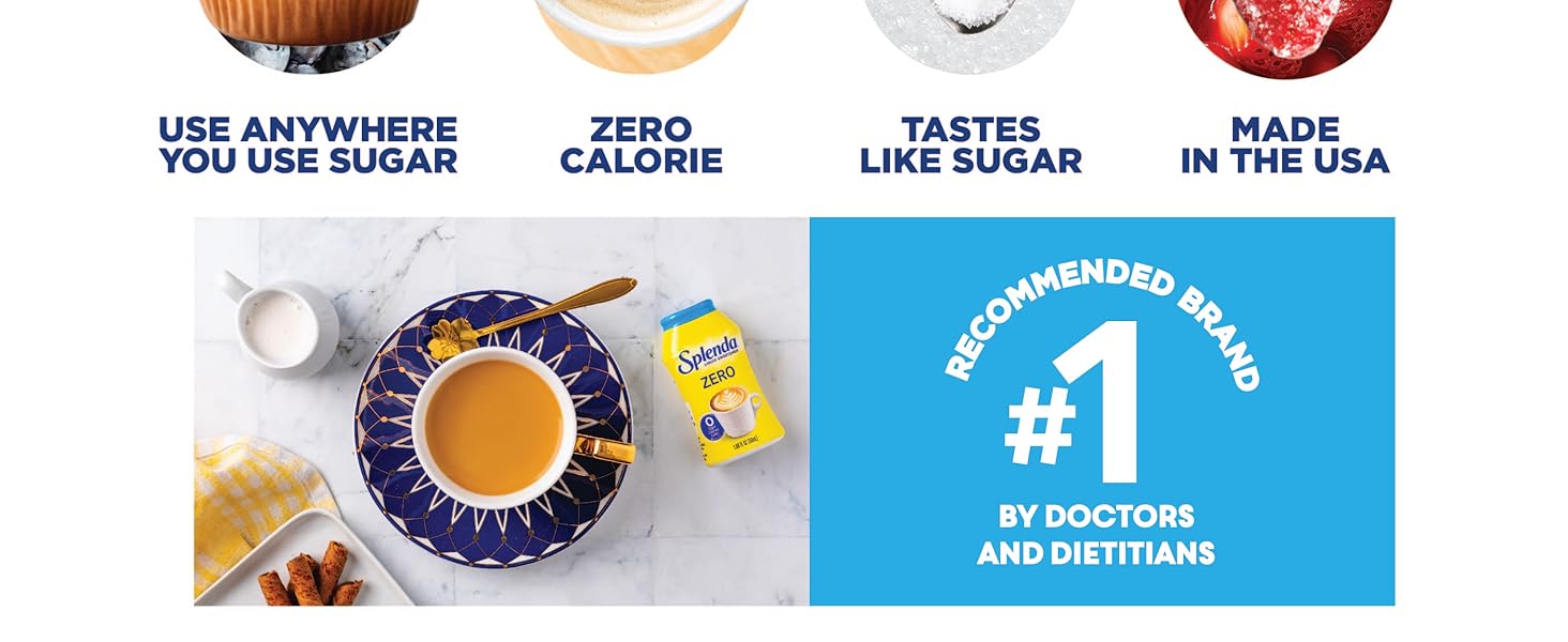 SPLENDA No Calorie Sweetener 100-400 packets | Zero Liquid Sweetener ...
