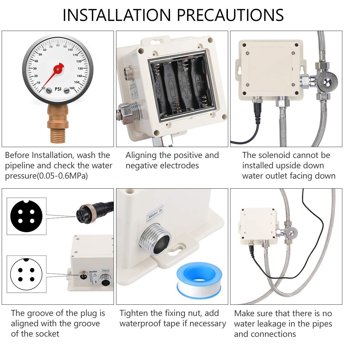 Alloy Auto Infrared Sensor Faucet Bathroom Auto sensor water tap Basin ...