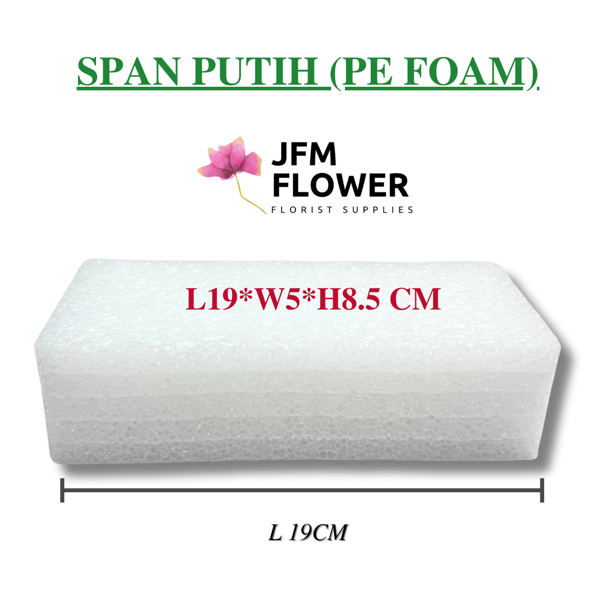 [RM1.20/PCS] 5PCS/SET Span Putih Tak Berhabuk/ Span Kering Floral Foam ...