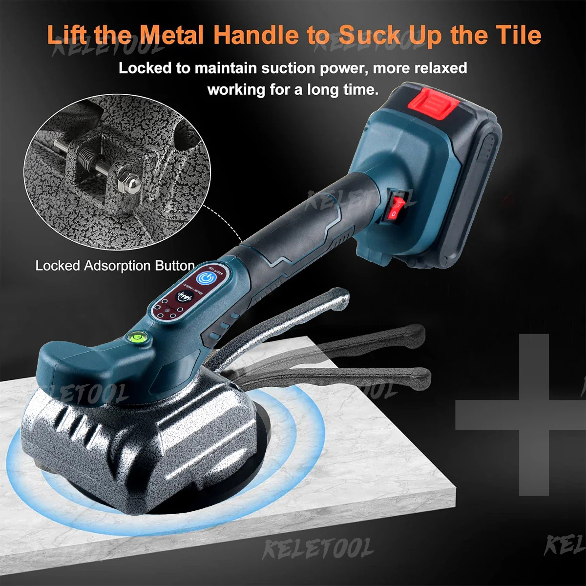 5800W Portable Tile Vibrator Tile auto leveling Laying Lithium tiling ...