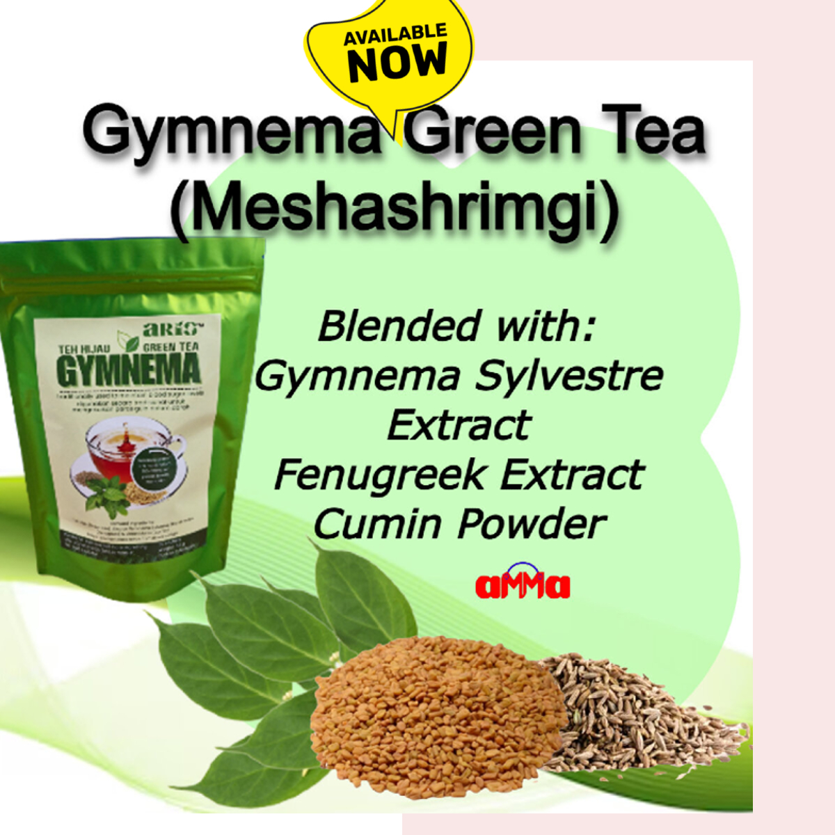 Ashwagandha Green Tea Teh Ashwaganda 30 sachets Stress Reliever ...