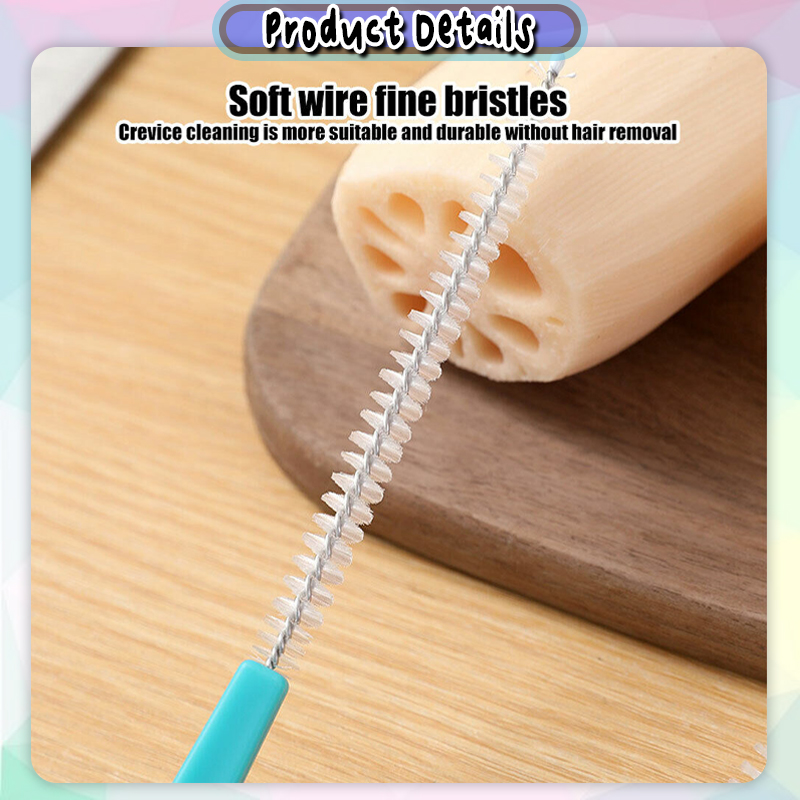 [Little B House] Bendable Straw Brush Cleaner Long Straw Cleaning Brush ...