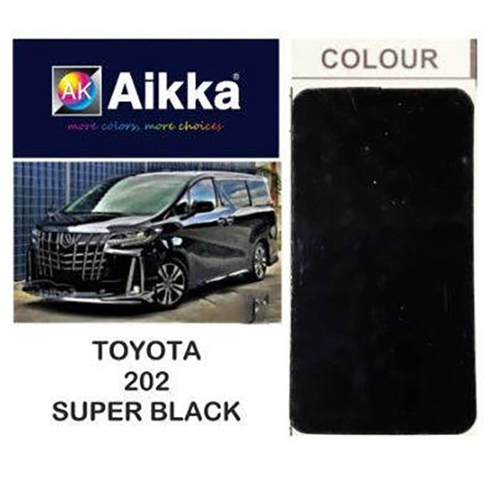 [ Super Black 202 Toyota ] 2K Paint Piano Black Aikka DIY Cat Motor ...