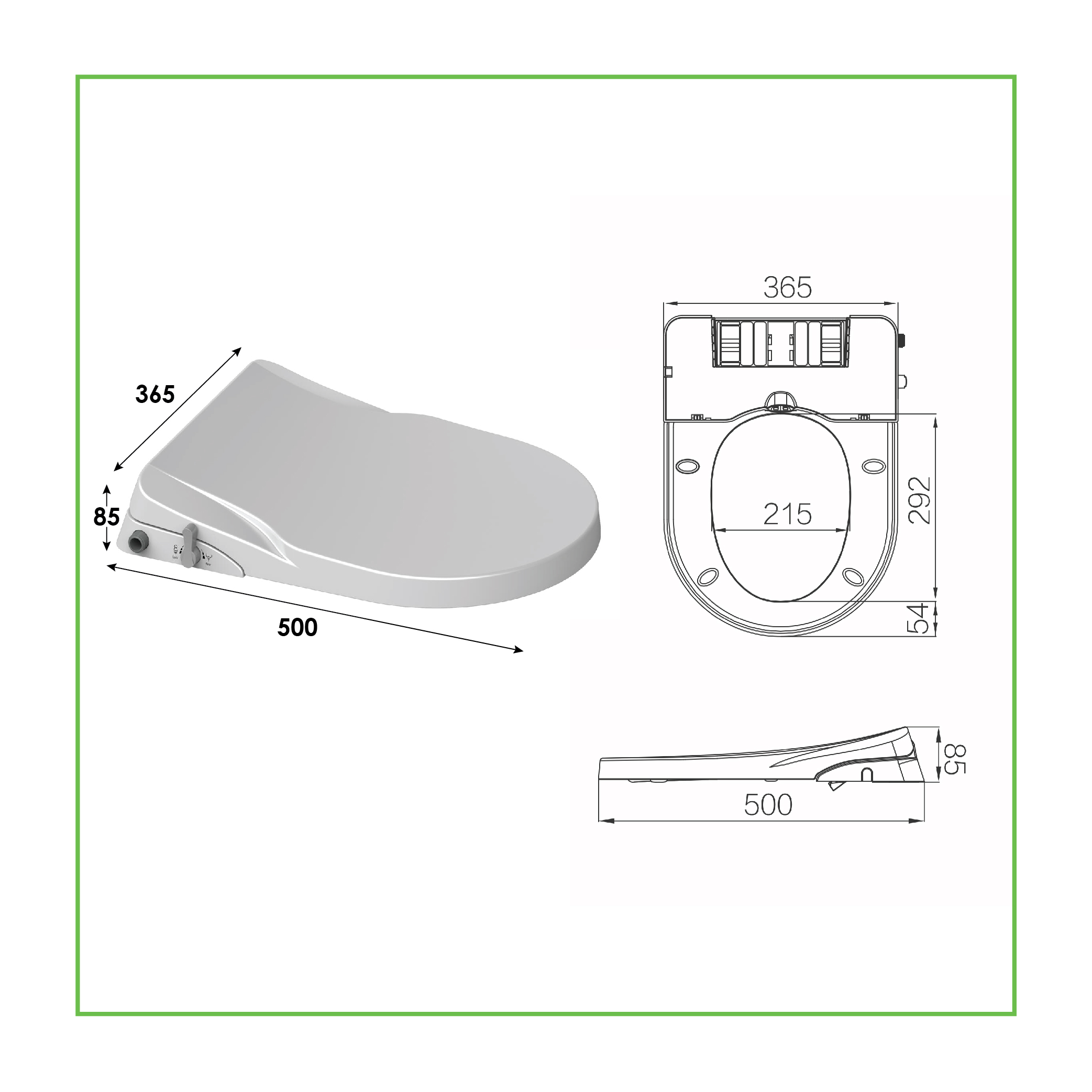 Sorento ONE PIECE WC Water closet jamban tandas with bidet seat cover ...