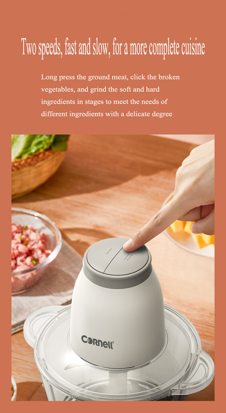 Cornell Chopper 250W Two-speed 4-Blade Easy-Use Thickened-glass | CMC ...