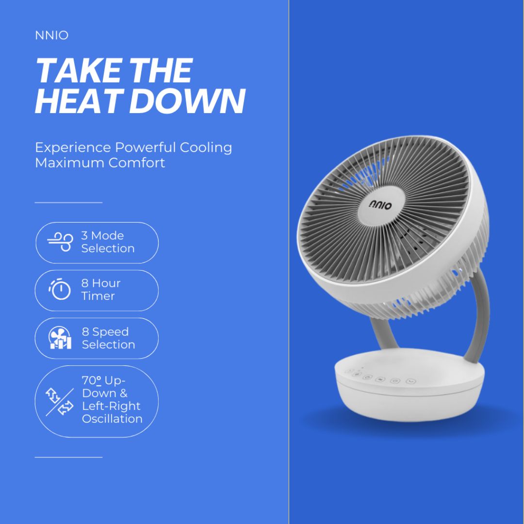 Mistral 10" AIR CIRCULATOR FAN With DC Motor MACD 1001 / Nnio 10” Air ...