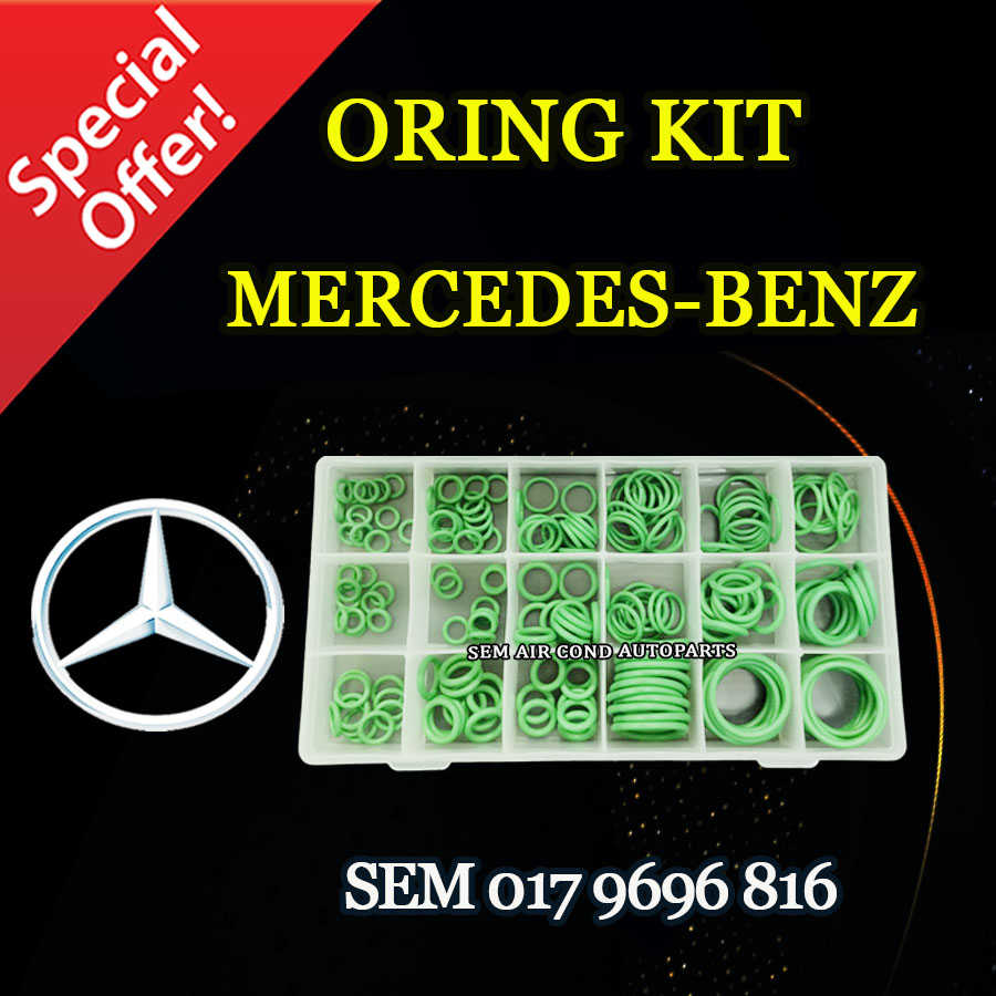 MERCEDES-BENZ RUBBER ORING KIT BOX (CAR AIRCOND SYSTEM) 18 ITEM ...