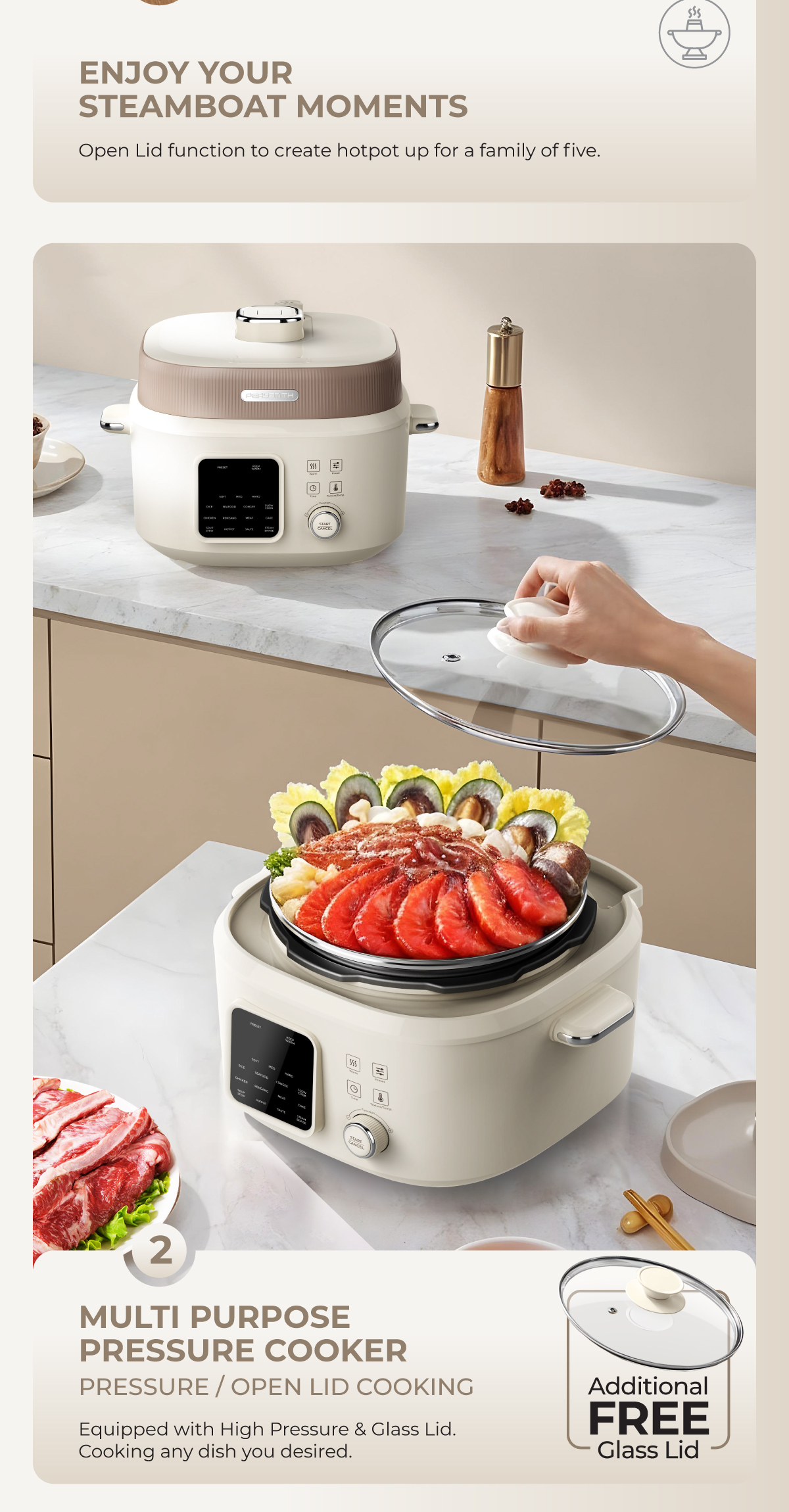 PerySmith Pressure Cooker EasyCooking Series PC1000 | Shopee Malaysia