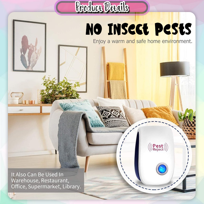 [Little B House] Pest Reject Ultrasonic Pest Repeller Anti Mouse Pest ...
