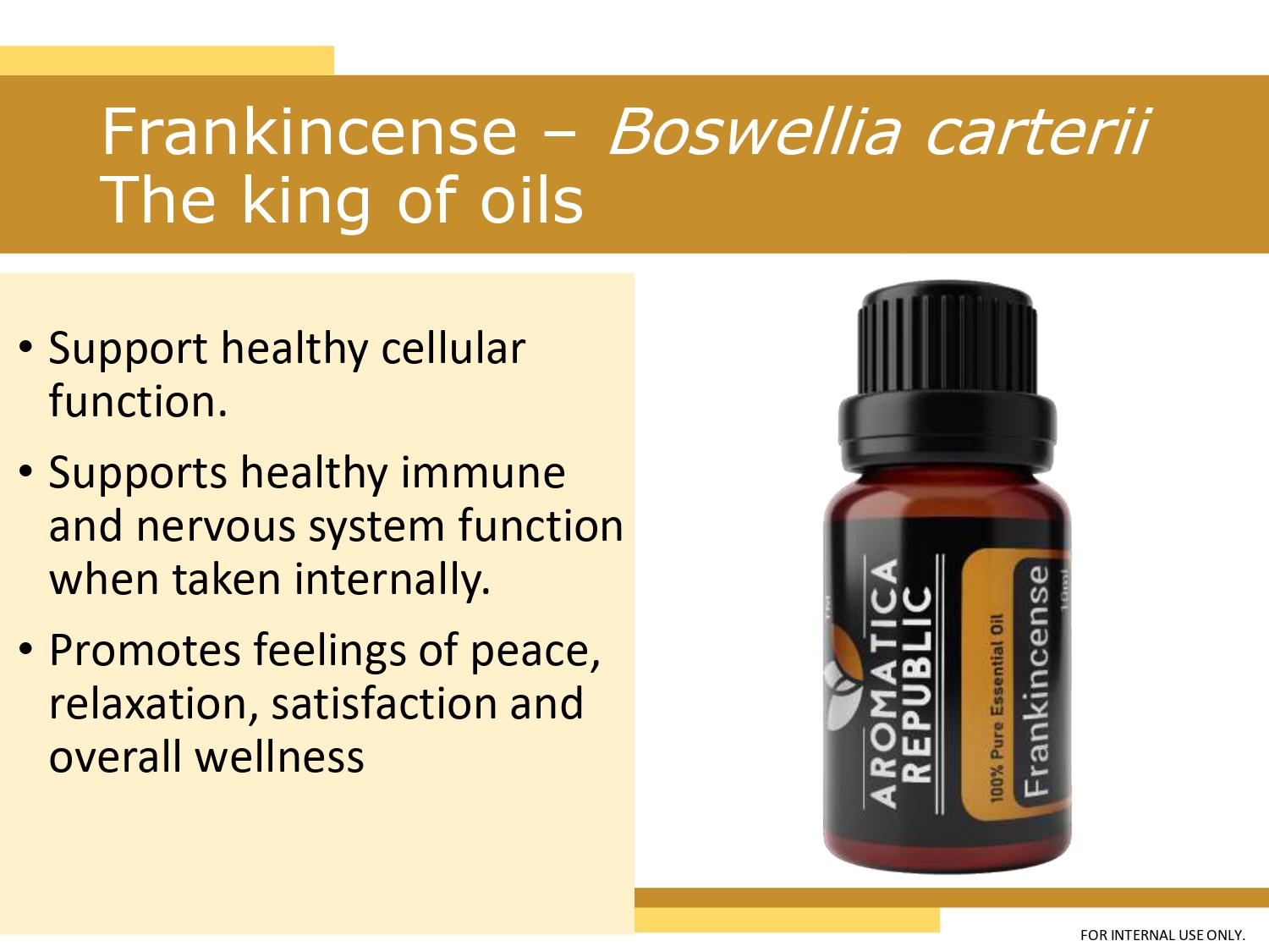 [AROMATICA REPUBLIC] Frankincense Essential Oil 10ml - support immune ...