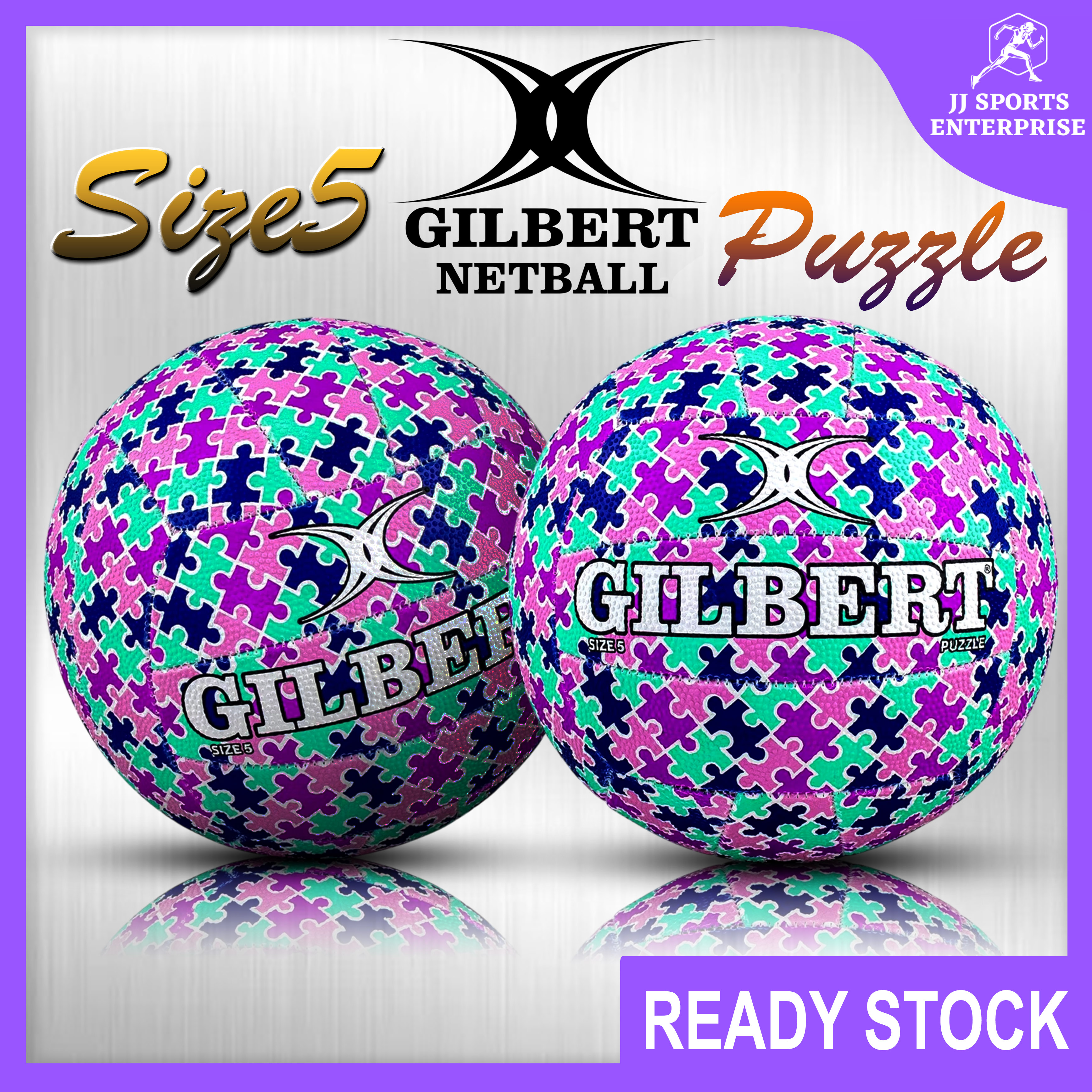 Gilbert Supporter Netball Puzzle (Size 5) Gilbert Netball Ball Bola ...