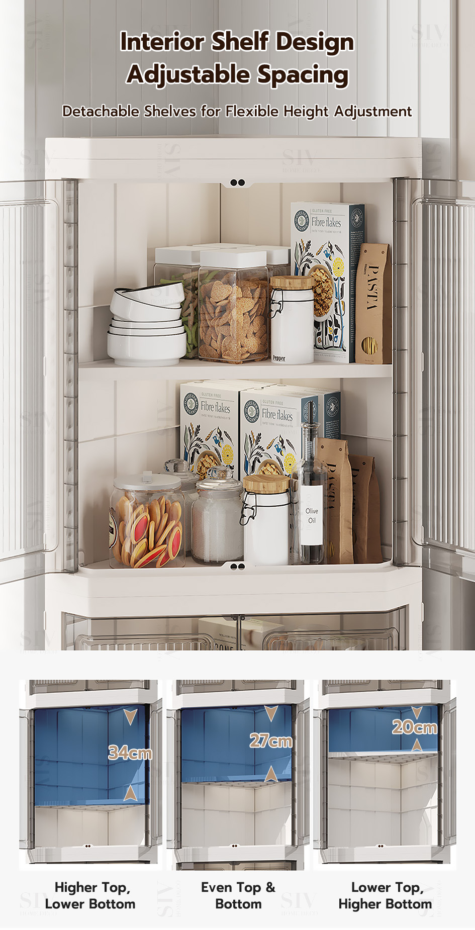 SIV Multi-Functional Corner Storage Rack – 90° Corner Design, Space ...