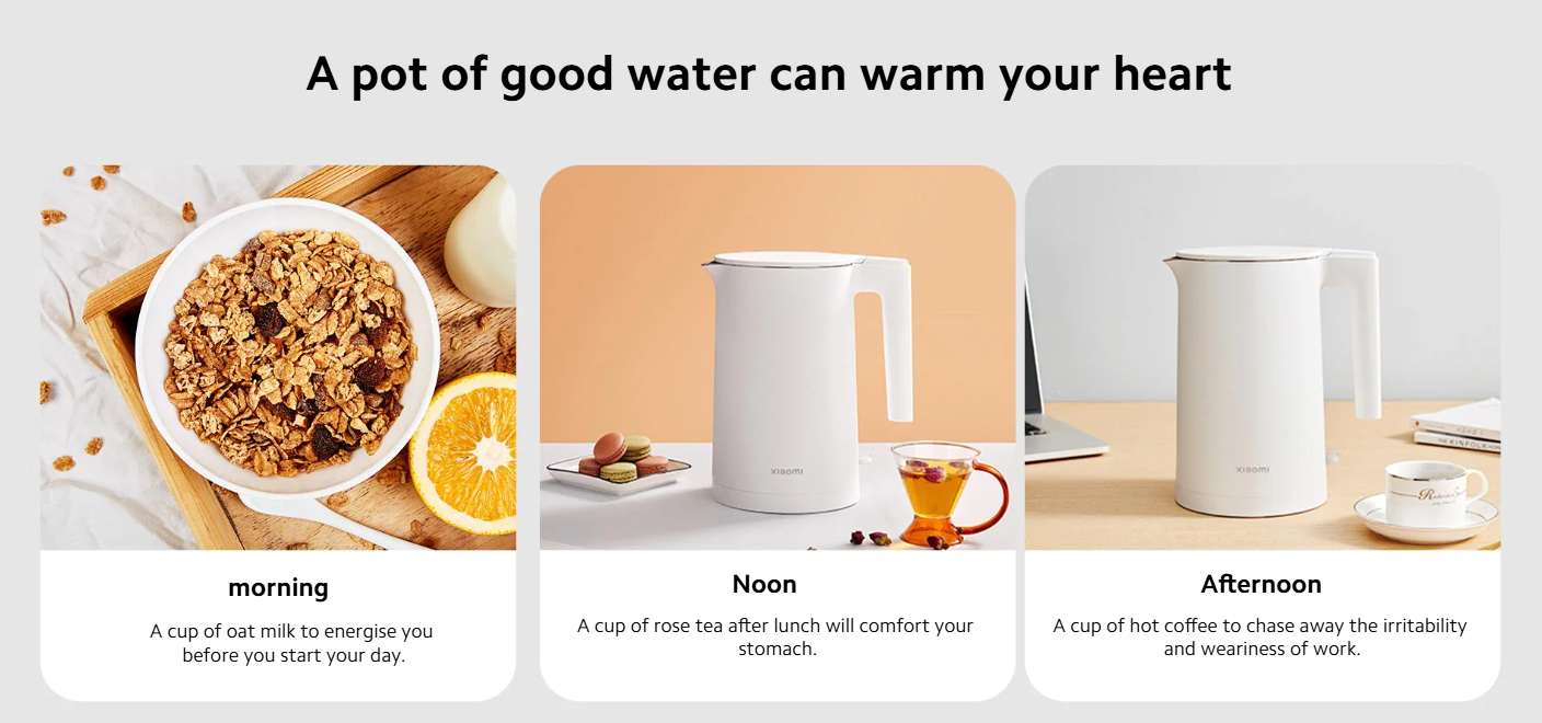 Xiaomi 1.7L Electric Kettle 2 with Advanced Safety Features | Shopee Malaysia