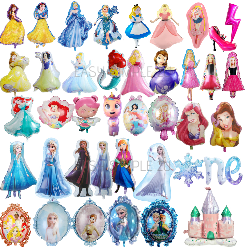 Large Frozen Elsa Anna Olaf Snowflake Snow White Cinderella Bella Sofia ...