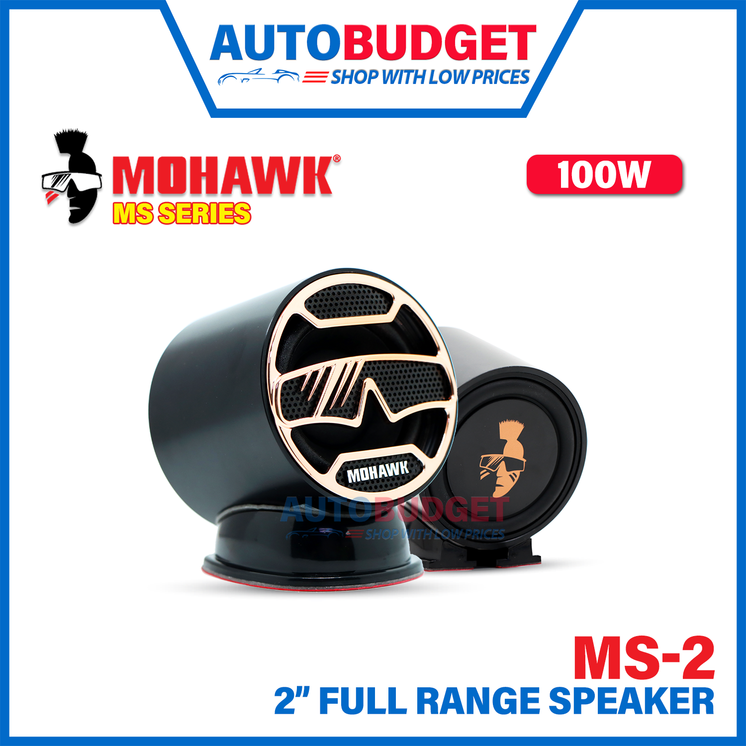 MOHAWK MS Series MS-2 2 Way Full Range With Bass Car Speaker (100W/2 ...