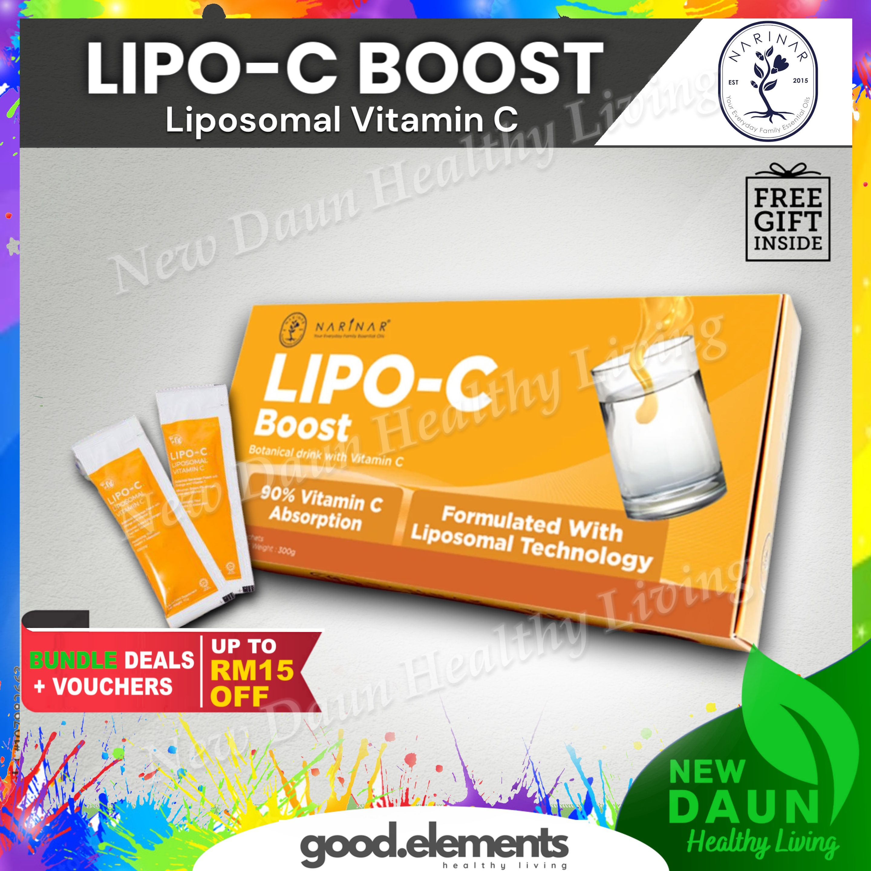 Liposomal Vitamin C NARINAR Lipo C Boost | FG Lipo C | Lipo Kids Botanical Drink Vitamin C ...