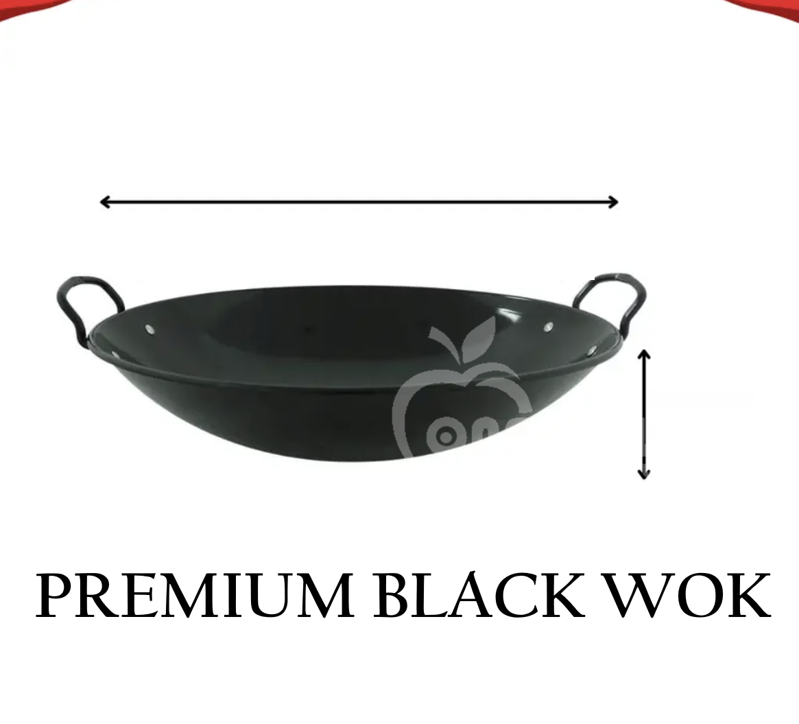 31cm,35cm,37cm,41cm,43cm,46cm Viral Wok Iron Wok Kuali Hitam Kuali Besi ...