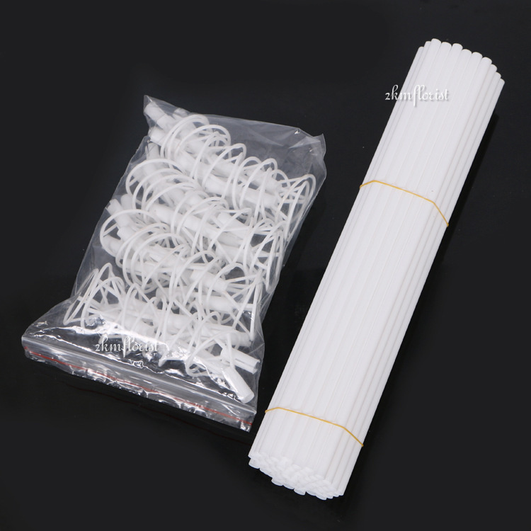 (50/100PCS) EXTRA LARGE BALLOON STICK Batang Belon White Bobo Foil Cup ...