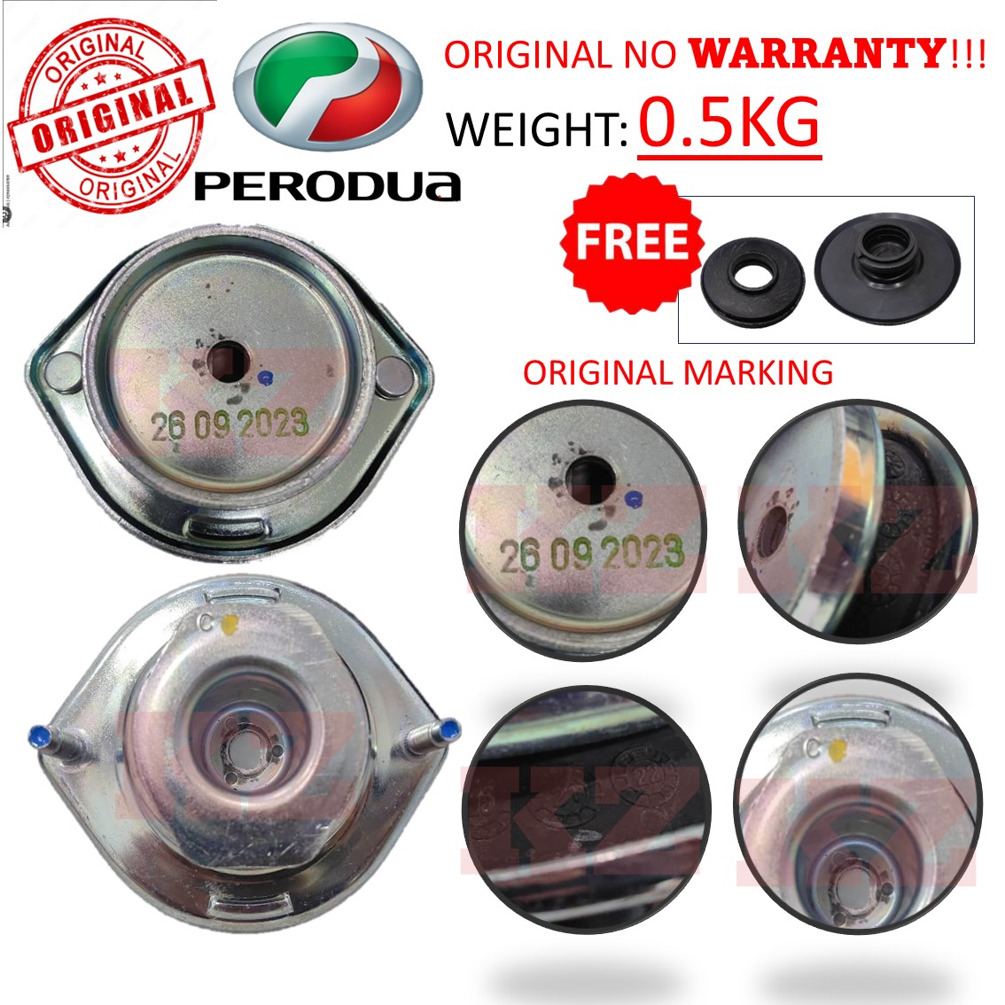 DAIHATSU JAPAN -2 IN 1 SET - FRONT ABSORBER MOUNTING/BEARING/CAP SET ...