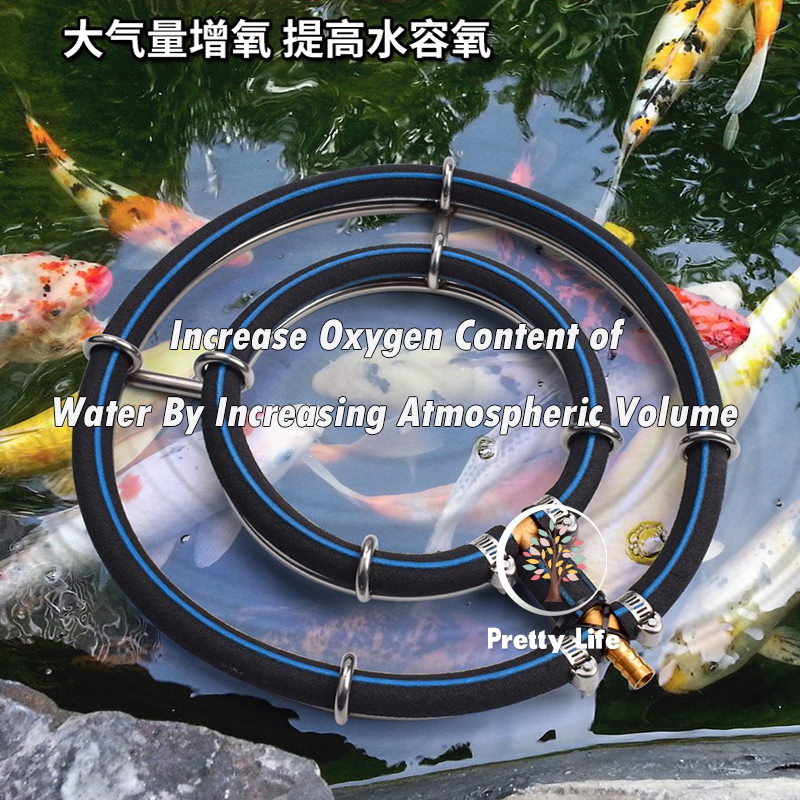 🐟Stainless Steel🐟 Bubble Ring Air Stone Disc for Aquarium / Koi Pond ...