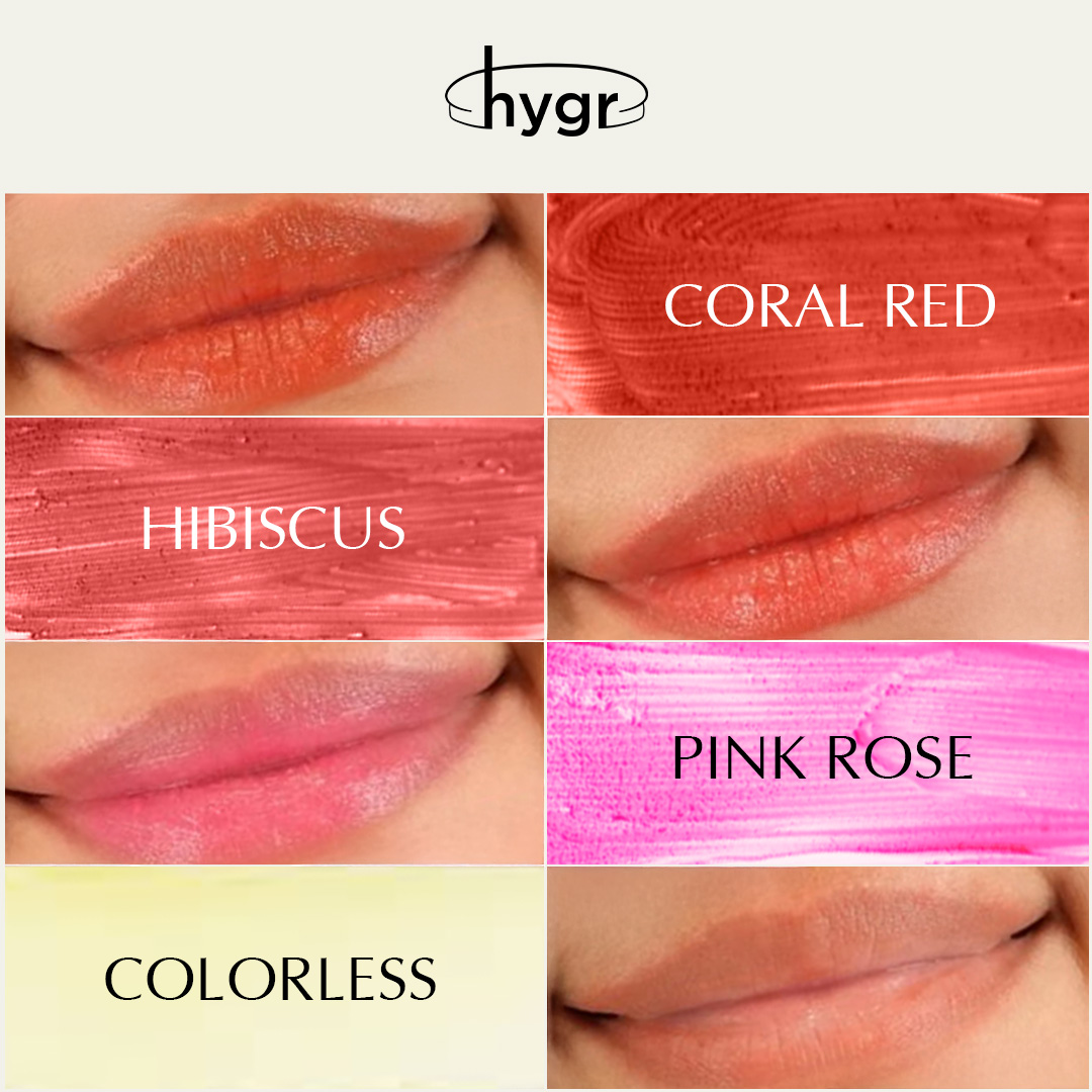 hygr Bamboo Refillable Natural Tinted Lip Balm 2% Hyaluronic Acid ...