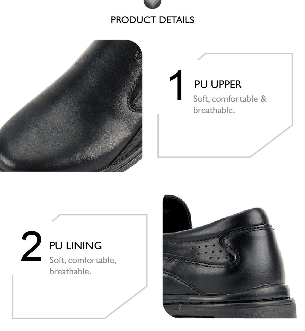 ALAIN DELON Men's Polyurethane Casual Shoes - Black 252400-HX1SV-1P ...