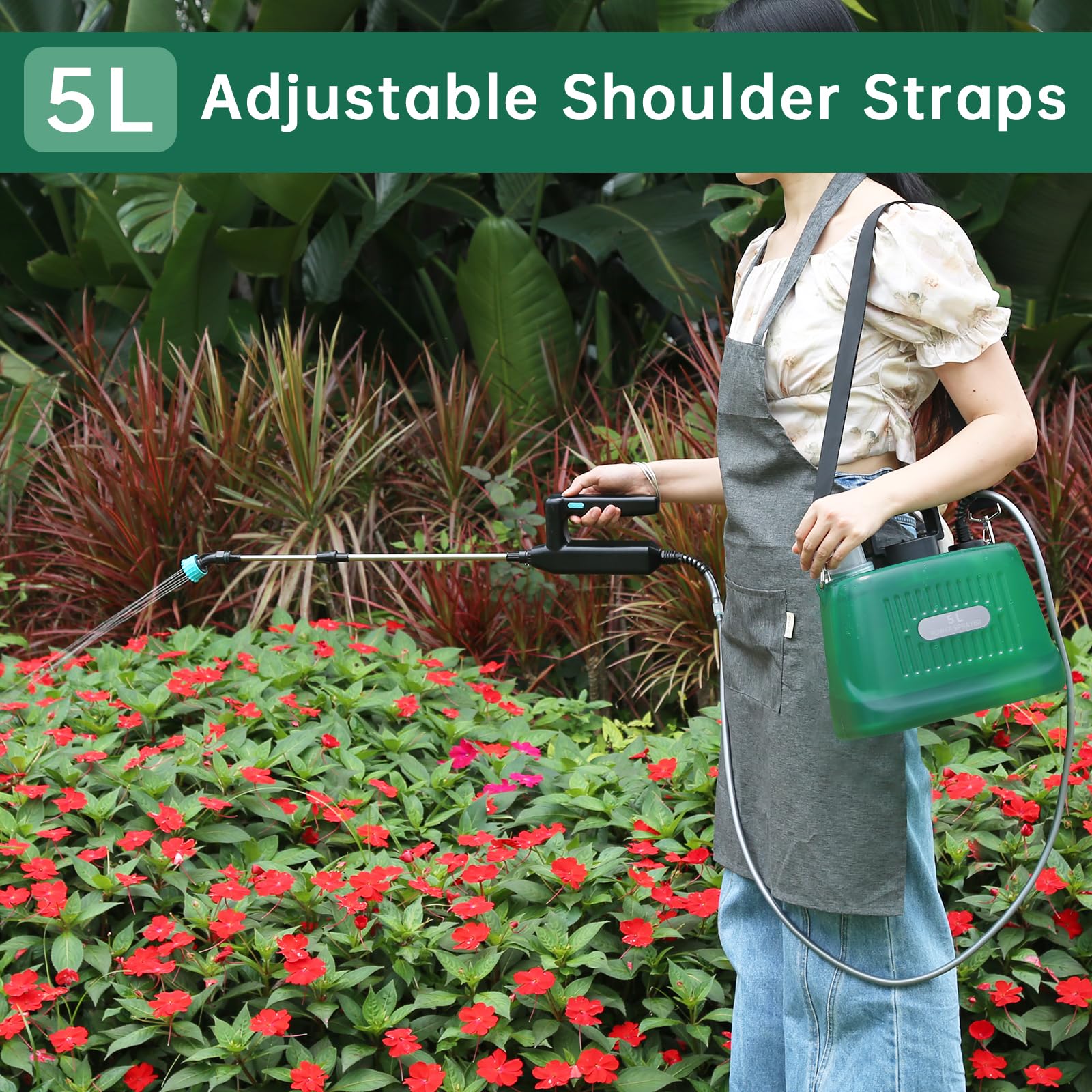 8L Rechargeable Electric Pump Chemical Sprayer Portable Powerful ...